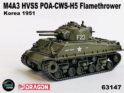 Dragon Armor 63147 M4A3 HVSS POA-CWS-H5 Flamethrower Korea 1951