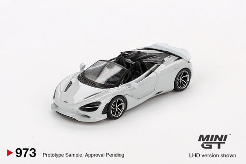 Mini GT 00973-L McLaren 750S - Spider Cirrus Grey (Left-Hand Boxed)