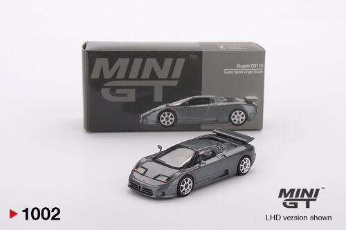 Mini GT 01002 Bugatti EB110 Super Sport 1995 Grigio Scuro 1:64