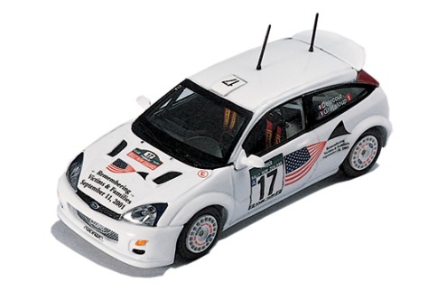 IXO RAM034 FORD FOCUS WRC "IN MEMORIA 11.09.2001" F.DELECOUR NEW ZEALAND RALLY 2001