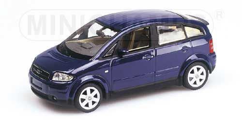 Minichamps 430019004 Audi A2 Saloon 2000 Dark Blue