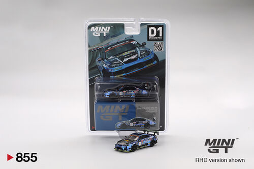 Mini GT 00855-BL Nissan Silvia (S15) D-MAX #70 D-MAX Racing 2023 D1 Grand Prix (Blister Packaging)