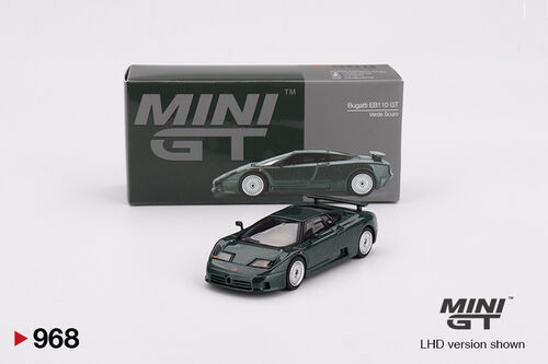 Mini GT 00968 Bugatti EB110 GT Verde Scuro
