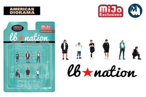 American Diorama 2422 The Liberty Walk LB Nation Figure Set (6pcs)