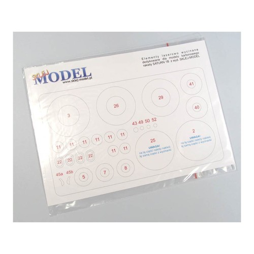 Sklej Model _AKC_03 SATURN 1B - wręgi i detale wycinane laserem