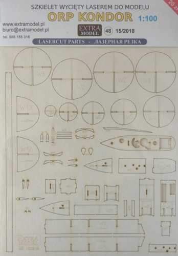 Extra Model 048-SZK1 Szkielet do modelu ORP Kondor