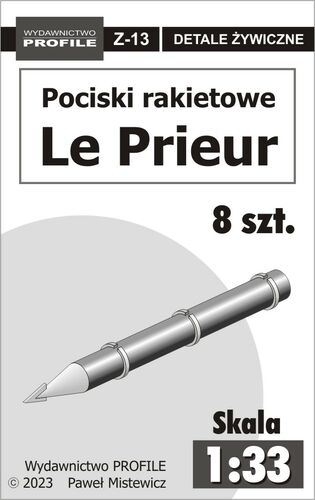 Kartonowa Kolekcja Z-13 Pociski Rakietowe Le Prieur