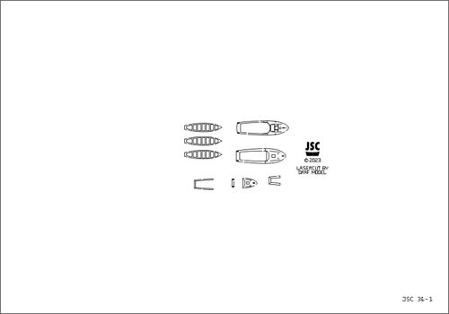 JSC 036-L Detale wycinane laserowo do modelu ADMIRAL SCHEER