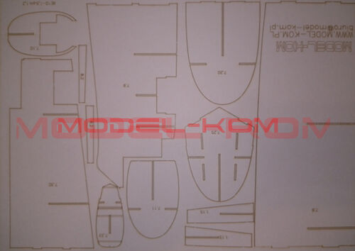 Model-Kom 4-2016-AKC01 Be-10 - Laser Cut Skeleton
