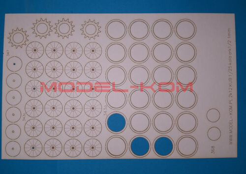 Model-Kom 1-2024-AKC06 2K12 KUB - Laser Cut Wheels