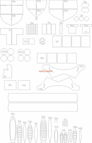 NEW! WAK LAS258 SMS Saida - Dodatki Wycinane Laserowo