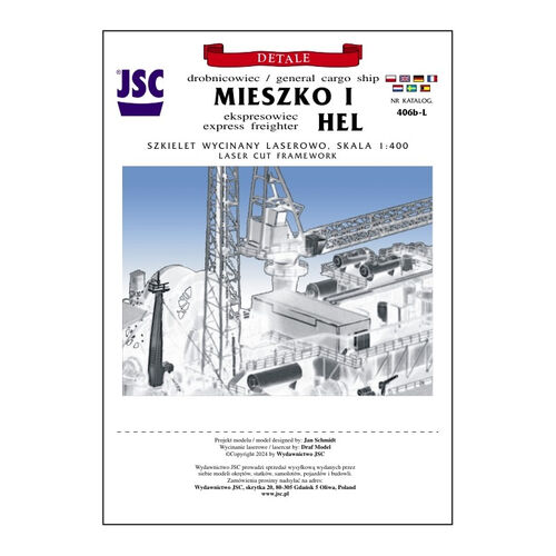 JSC 406b-L Szkielet Wycinany Laserowo Do Statków Mieszko I I Hel