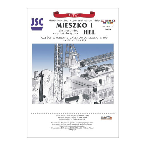 JSC 406-L Części Wycinane Laserowo Do Statków Mieszko I I Hel