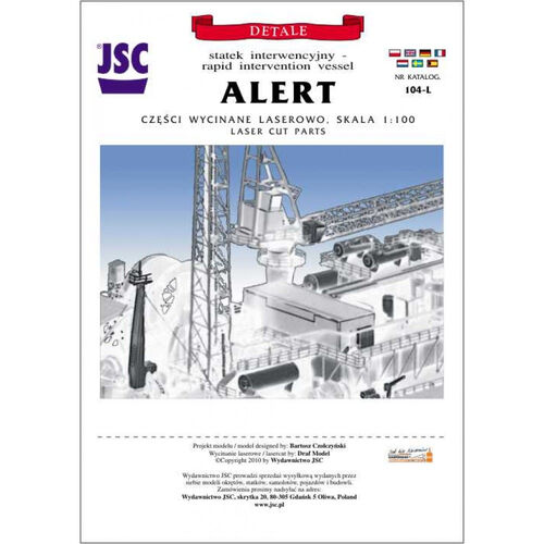 JSC 104-L Części Wycinane Laserowo Do Statku Interwencyjnego Alert