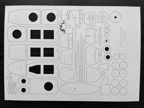 NEW! Modelik _AKC_0006W Eurocopter Tiger - Laser