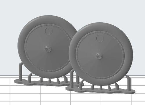 Answer MMM-09-2023-KOL Nieuport Triplane - Wheels