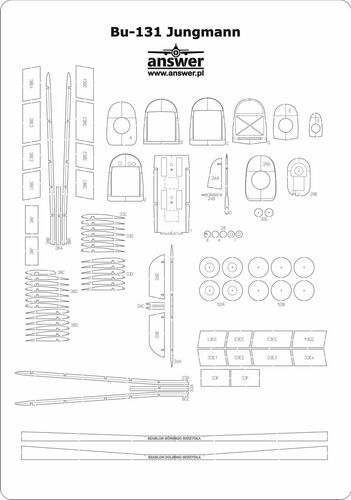 Answer MMM-01-2026-SPEC-SZK Bücker Bü-131 Jungmann - Laser Frames, Details
