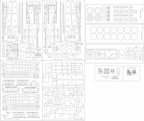 Answer ANG-255-SZK Northrop F-89J Scorpion - Laser Cut Frames