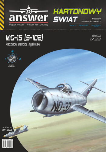 NEW! Answer KS-03-2025-01 MiG-15 (S-102) - Soviet Fighter Plane