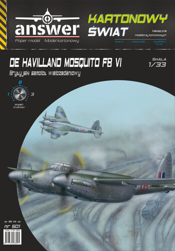 NEW! Answer KS-03-2025-02 De Havilland Mosquito Fb VI - British Multi-Role Aircraft