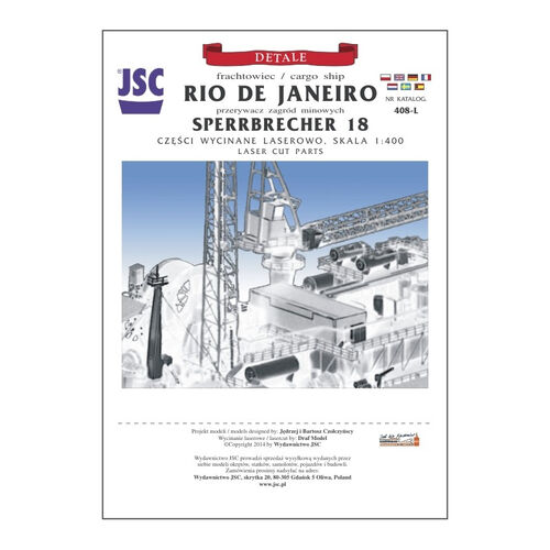 JSC 408-L Części Wycinane Laserowo Do Statków Rio De Janeiro I Sperrbrecher 18