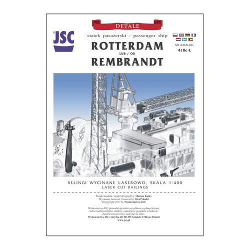 JSC 410c-L Religi Wycinane Laserowo Do Statku Rotterdam Lub Rembrandt