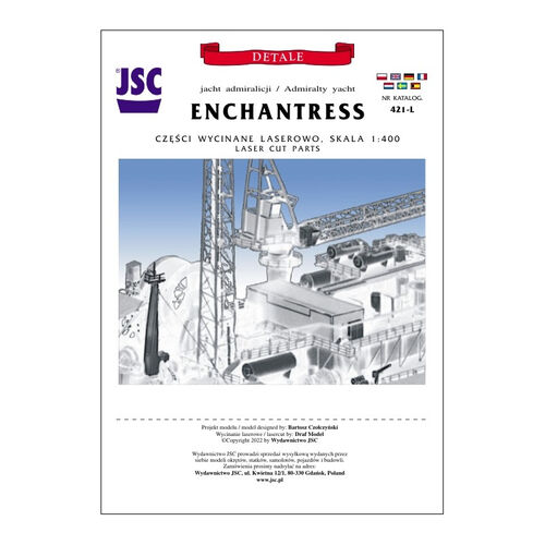 JSC 421-L Części Wycinane Laserowo Do Jachtu Enchantress