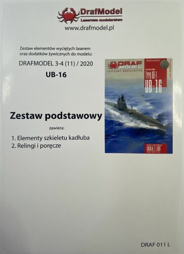 Draf Model LAS-3-4-2020 Zestaw el.wyciętych laserem do modelu UB-16