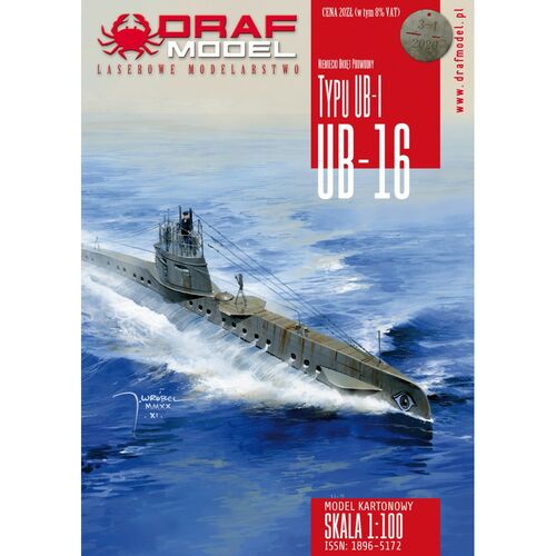 Draf Model 3-4-2020 NIemiecki Okręt Podwodny Typu UB-I UB-16