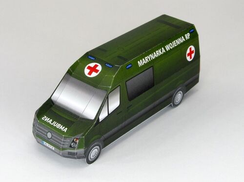 Sklej Model SP37 Ambulans Marynarka Wojenna RP