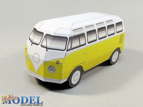Sklej Model SP31 Bus Turystyczny - Żółty