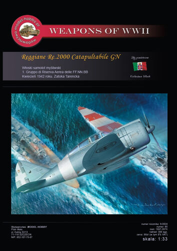 Model Hobby 0065 Reggiane Re.2000 Catapultabile GN With Laser Frames And Cabin Glazing