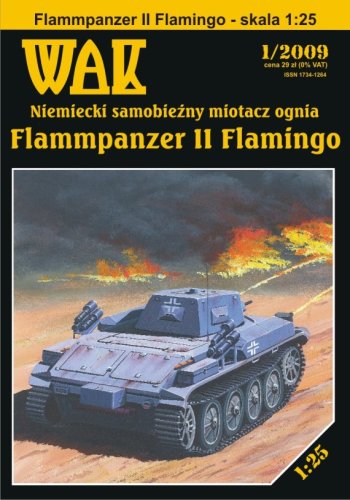 WAK 01-2009 Niemiecki samobieżny miotacz ognia Flammpanzer II Flamingo
