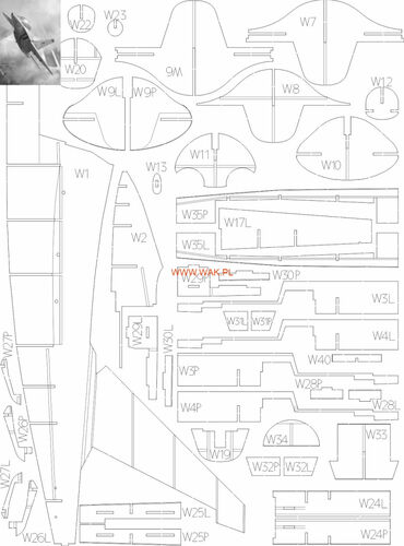 WAK LAS248 M-346 Bielik - Laserowo Wycinane Części