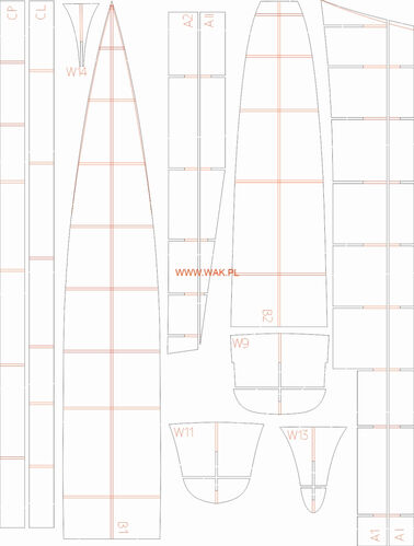 WAK LAS2401 HNoMS Eskdale - Laser Cut Frames