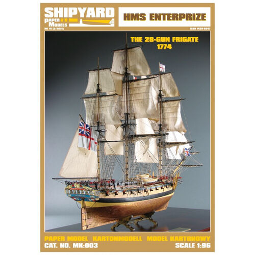 ShipYard MK003 HMS Enterprize - The 28-Gun Frigate 1774