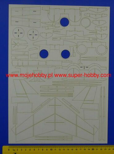 Haliński KA-2-3-2018-ac MiG-29A - Russian Fighter (Russian Markings) (Laser Cut Frames)