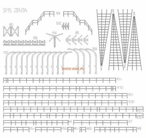WAK REL246 SMS Zenta - Laser Cut Railings And Details
