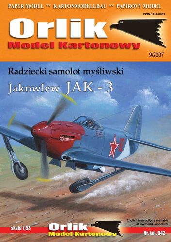 Orlik 042 Radziecki samolot myśliwski Jakowlew JAK - 3