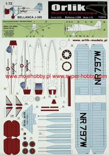 Orlik A038 Samolot Bellanca J-300