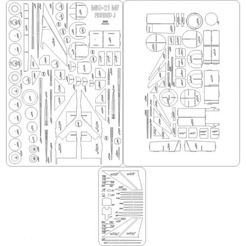 Answer ANG-126-SZK MiG-21 MF - Laser Cut Frames