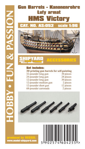 ShipYard AS052 HMS Victory - Gun Barrels Set