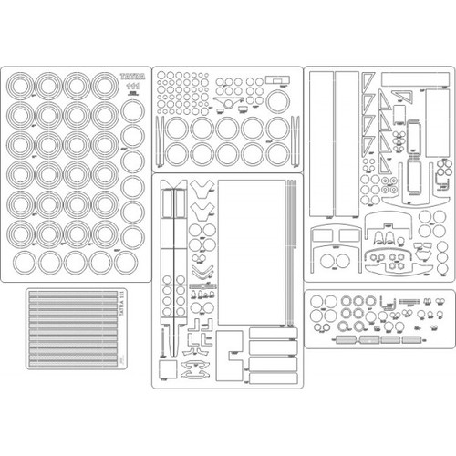 Answer KH-01-2017-SZK Tatra 111 - Laser Cut Frames, Details