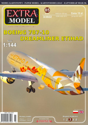 Extra Model 085 Boeing 787-10 Dreamliner ETIHAD
