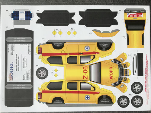 Sklej Model SP23 Samochód terenowy WOPR