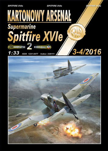 Haliński KA-3-4-2016 Supermarine Spitfire XVIe - English Fighter (2 Complete Models)