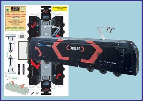 Extra Model 015-4 13/2016 (wyd. IV) Lokomotywa Elektryczna DRAGON 2 w barwach CARGOUNIT