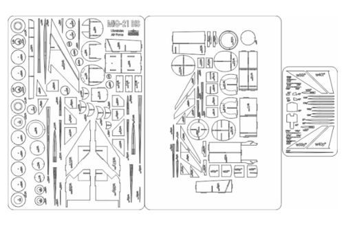 Answer MSM-018-SZK MiG-21 Bis - Laser Cut Frames