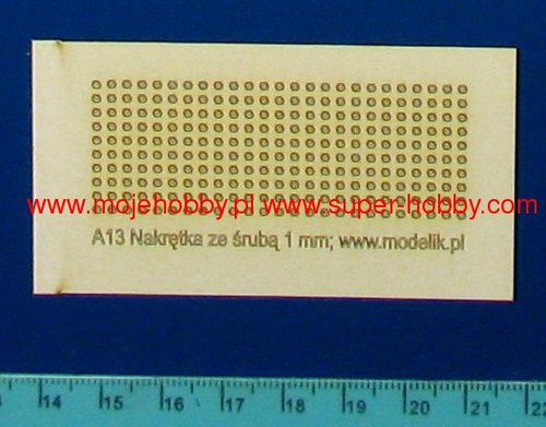 Modelik _AKC_A13 Nakrętka ze śrubą 1 mm (250 szt.)