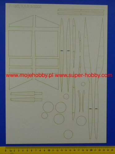Haliński KA-2-3-2002-ac F-15C Eagle - American Fighter (Laser Cut Frames)
